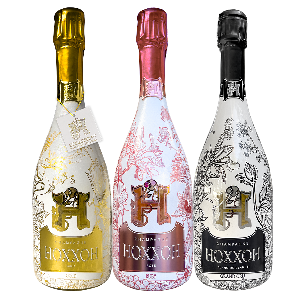 HOXXOH Gold - 75CL - Luminous champagne bottle